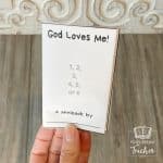 God Loves Me Mini Book Craft for Kids with Bible Verses about God's ...