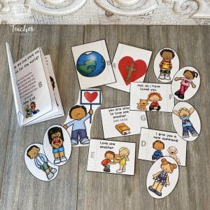 God Loves Me Mini Book Craft for Kids with Bible Verses about God's ...