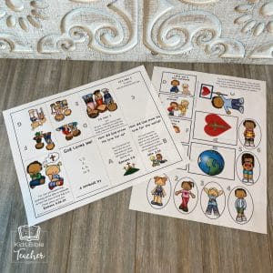 God Loves Me Mini Book Craft for Kids with Bible Verses about God's ...