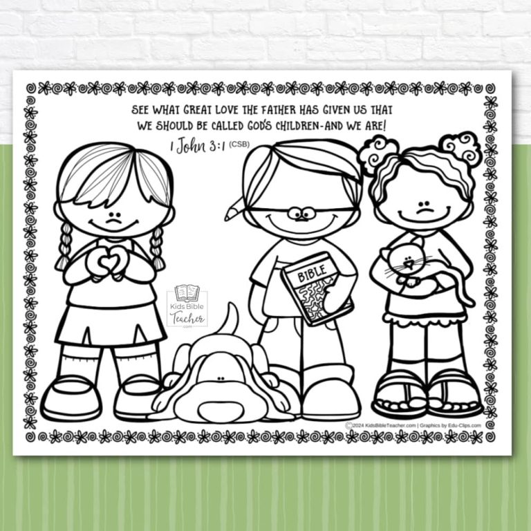 Valentine's Day Bible Verses Activity Pages for Kids - Kids Bible Teacher