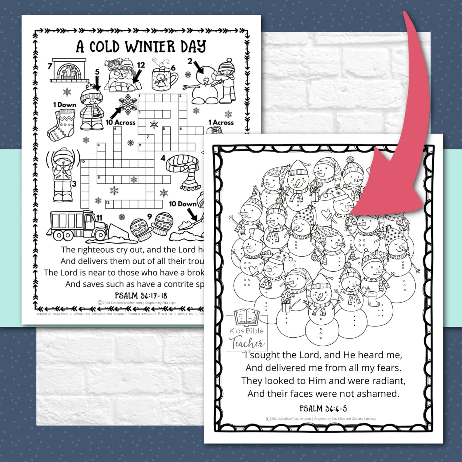 Free Printable Winter Coloring Pages with Bible Verses for Kids - Kids ...