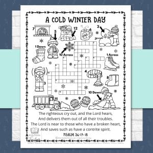 Free Printable Winter Coloring Pages with Bible Verses for Kids - Kids ...