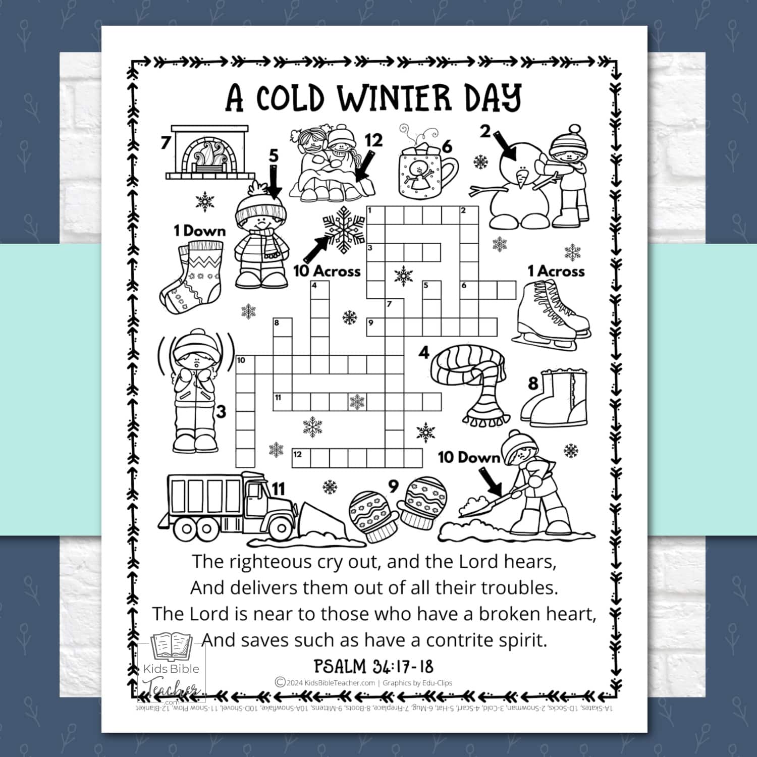 Free Printable Winter Coloring Pages with Bible Verses for Kids - Kids ...