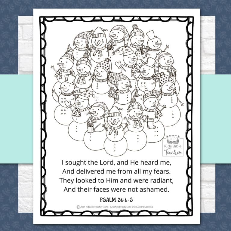 Free Printable Winter Coloring Pages with Bible Verses for Kids - Kids ...