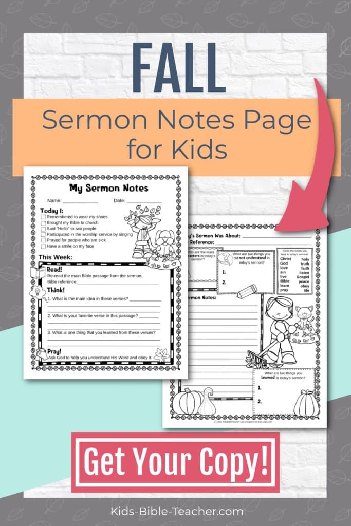 Fall Resources - Kids Bible Teacher