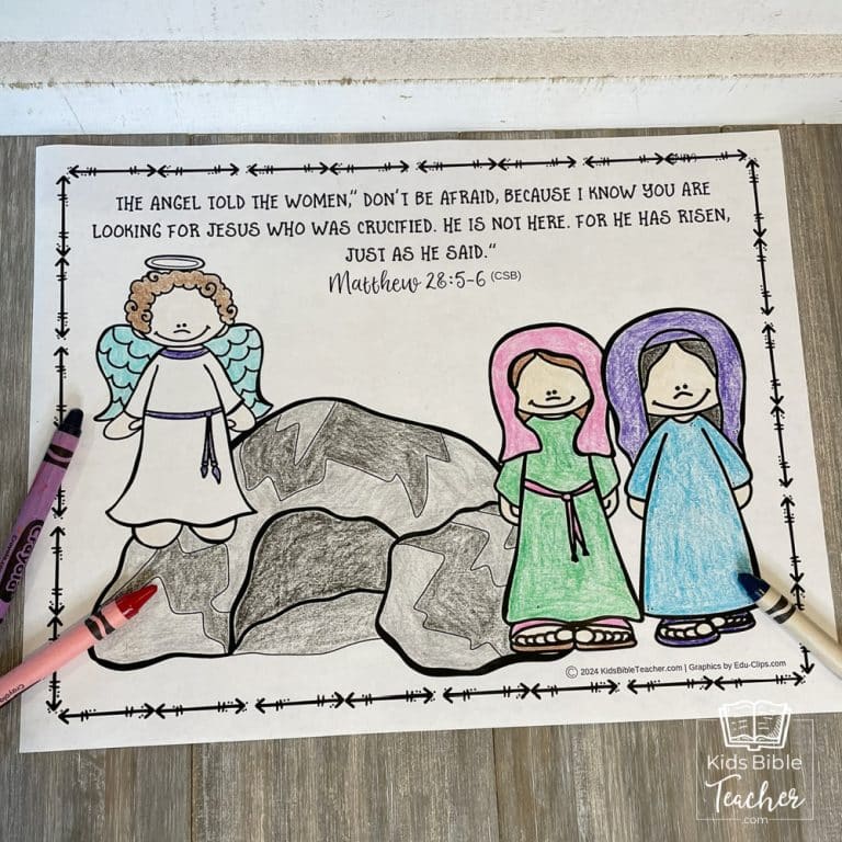 Jesus' Resurrection Worksheets with Easter Bible Verses - Kids Bible ...
