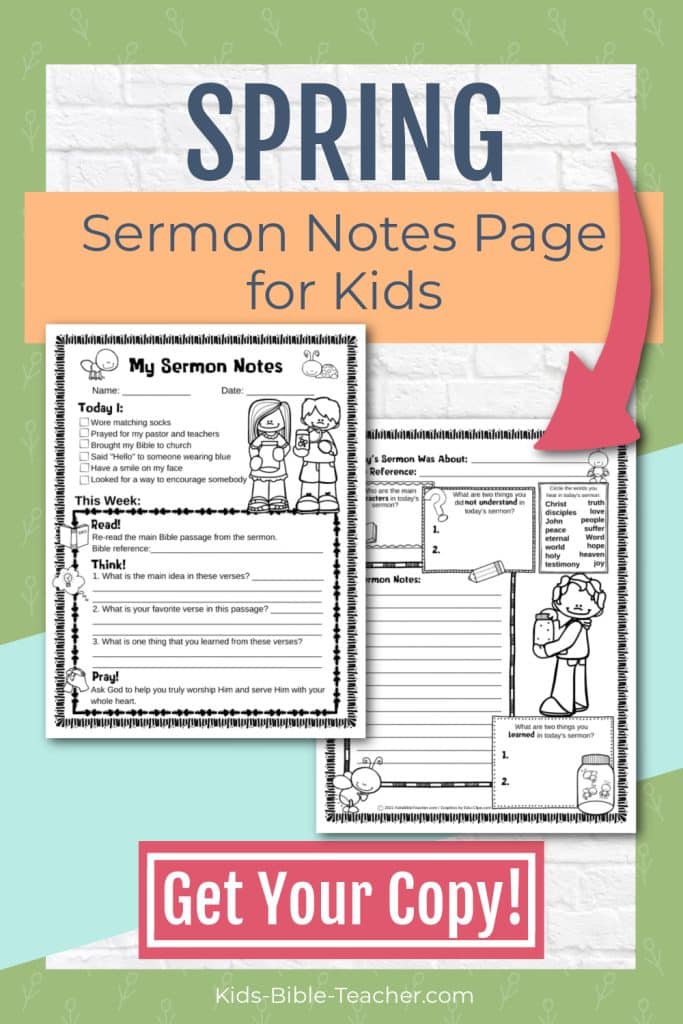 Spring Resources - Kids Bible Teacher