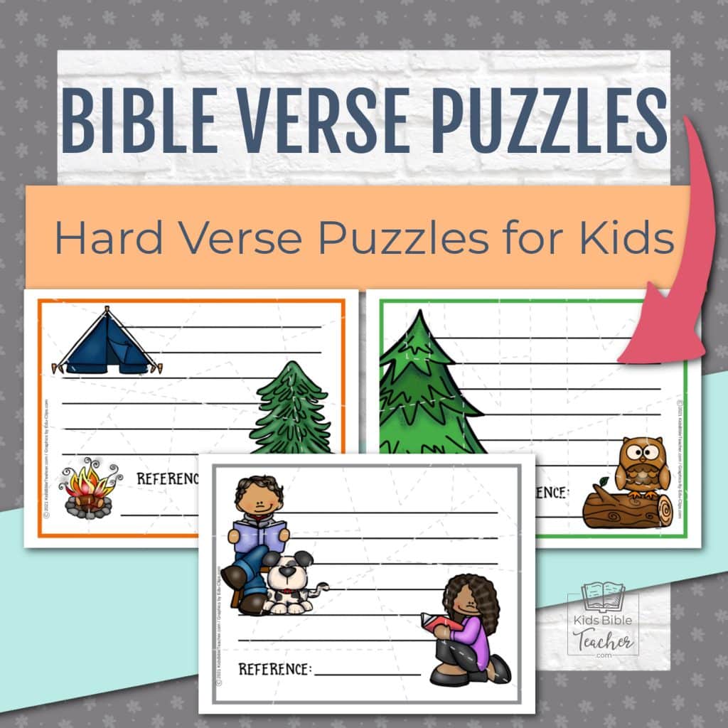 Printable Bible Verse Puzzles for Older Kids - Kids Bible Teacher
