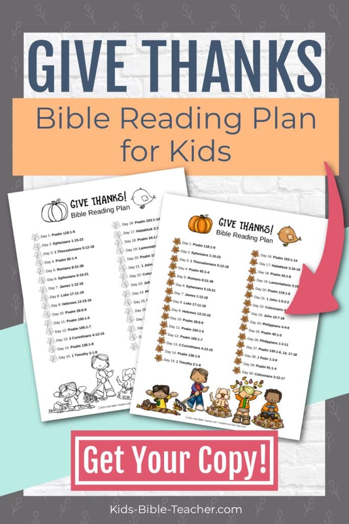 Thanksgiving Resources - Kids Bible Teacher