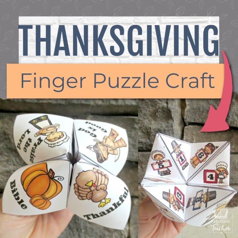 Thanksgiving Finger Puzzle - Kids Bible Teacher