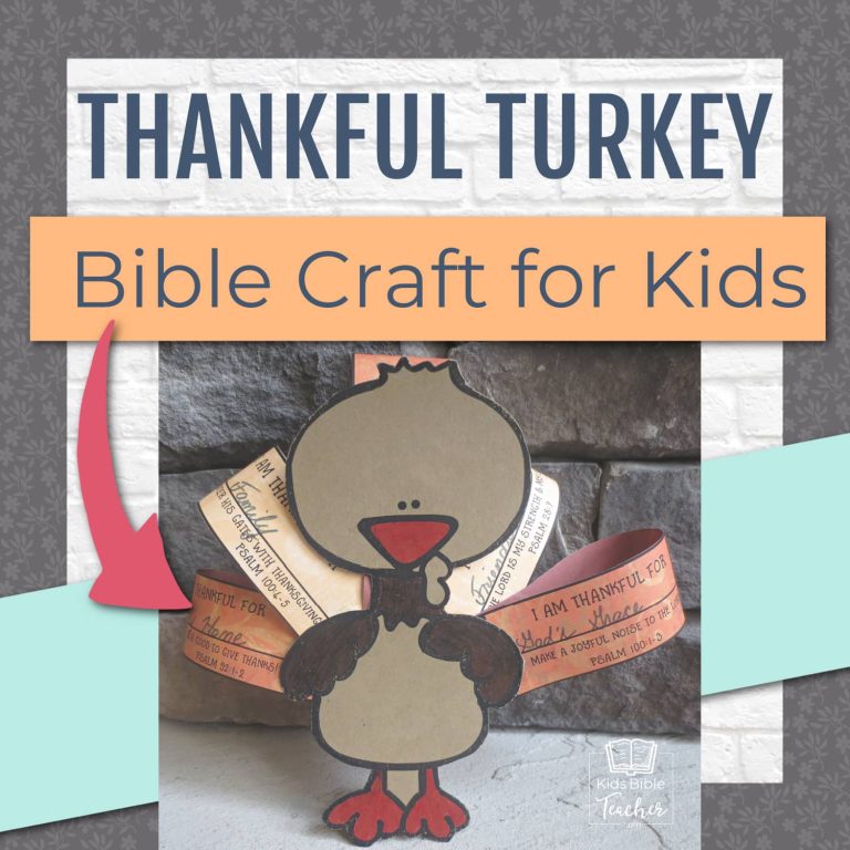 Thankful Turkey craft - Kids Bible Teacher