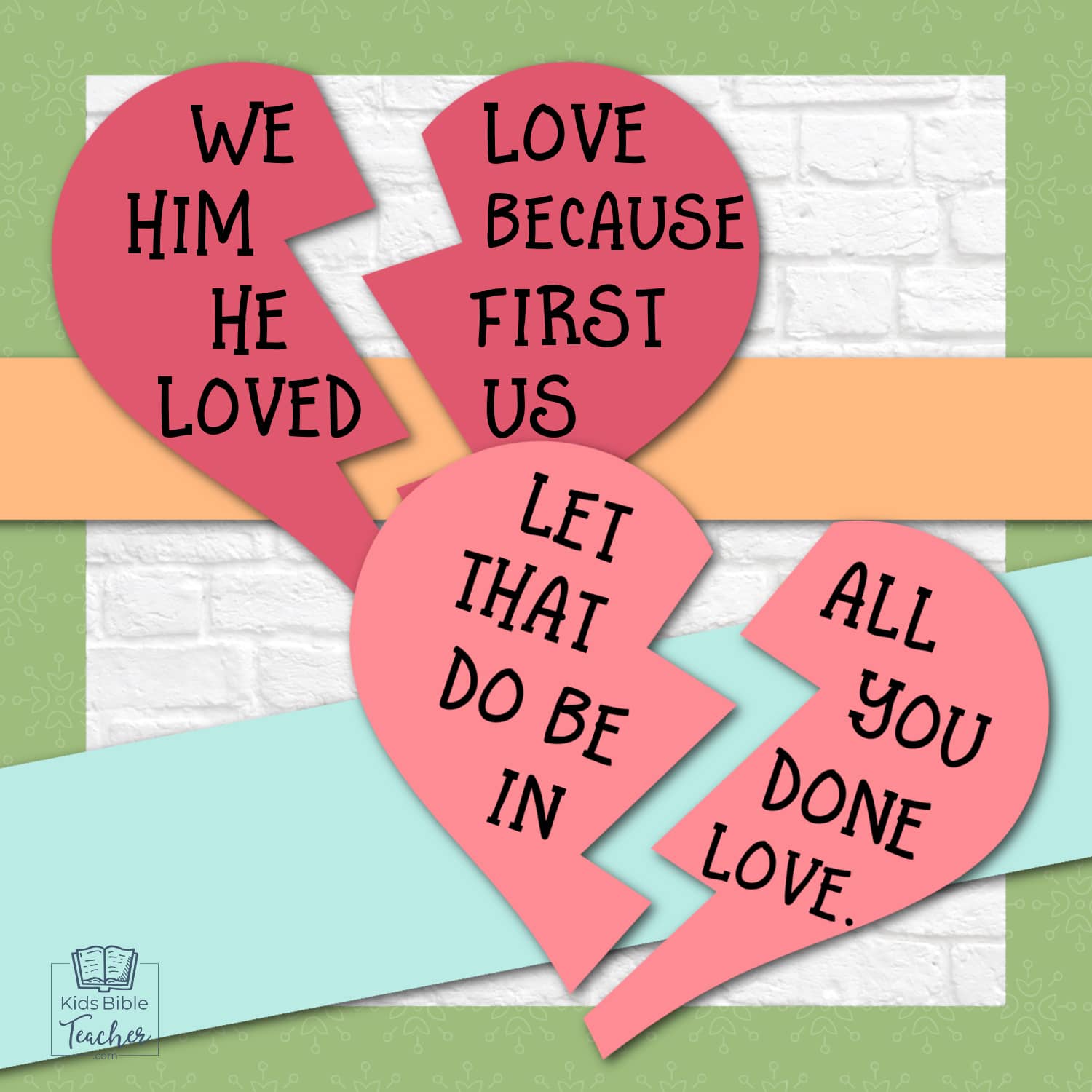 Valentine's Day Memory Verse Games for Kids - Kids Bible Teacher