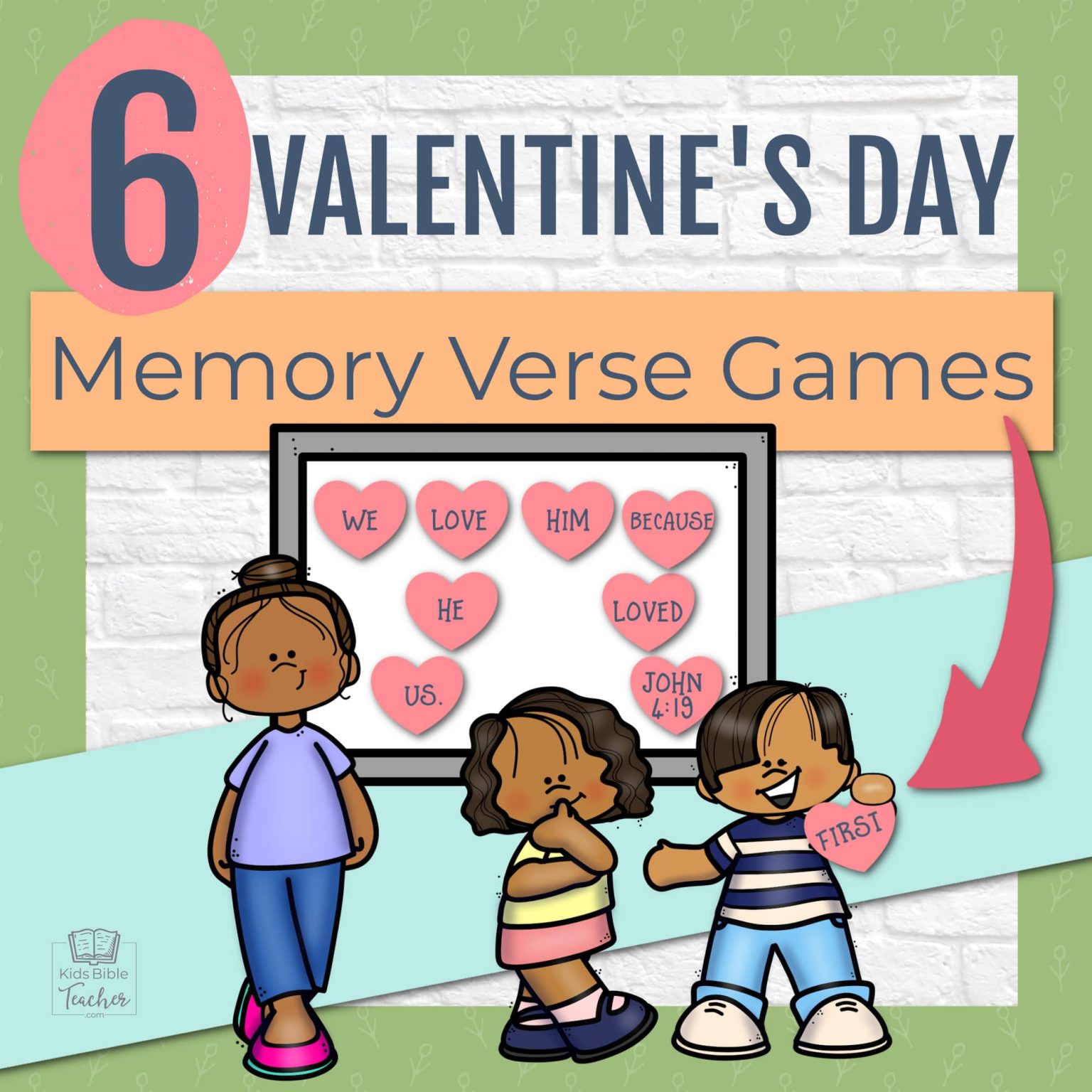 Valentine's Day Memory Verse Games for Kids - Kids Bible Teacher