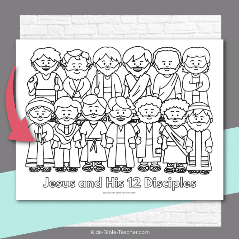 Jesus' Disciples Coloring Page - Free Printable! - Kids Bible Teacher