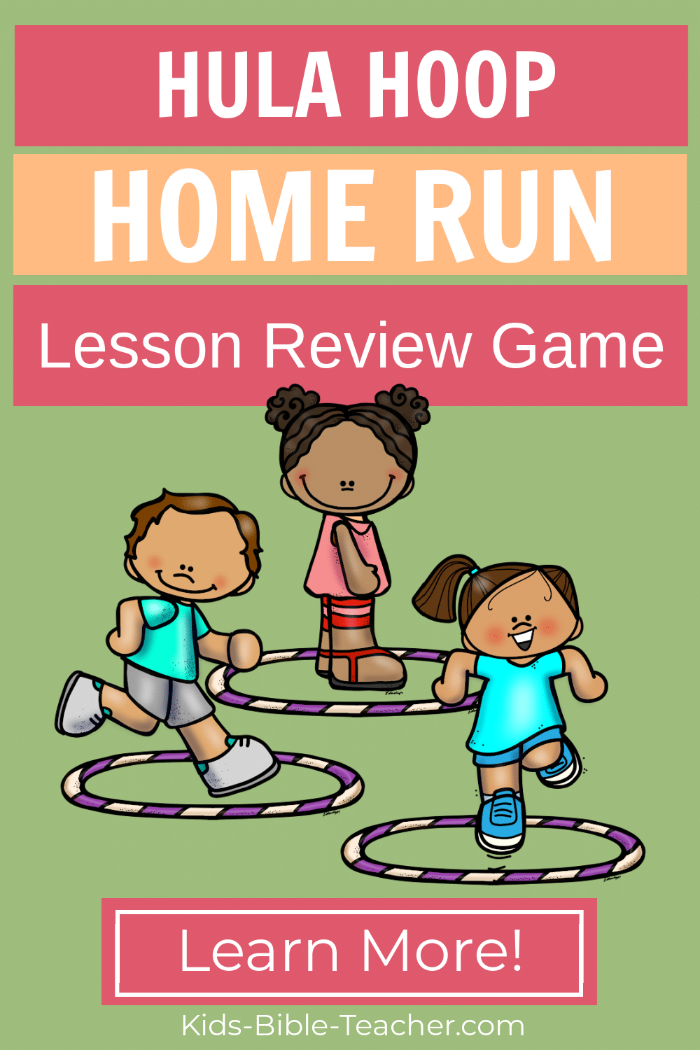 Bible Lesson Review Game for Kids - Hula Hoop Home Run - Kids Bible Teacher