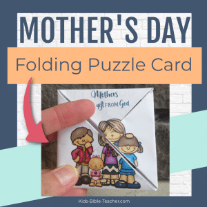 Folding Puzzle Mother's Day Card - Kids Bible Teacher